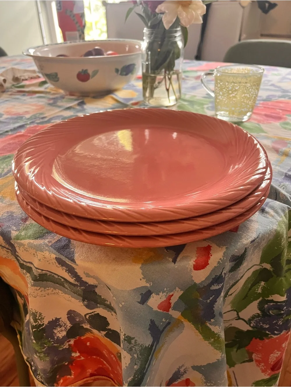 Sakura | Dining | Extremely Rare New Wave Sakura Coral Plates Set Of 3 ...